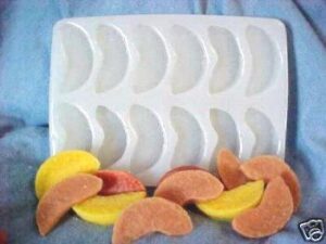 Apple or Peach Slice Embeds 12 Cavity Silicone Mold 239 - Van Yulay ...