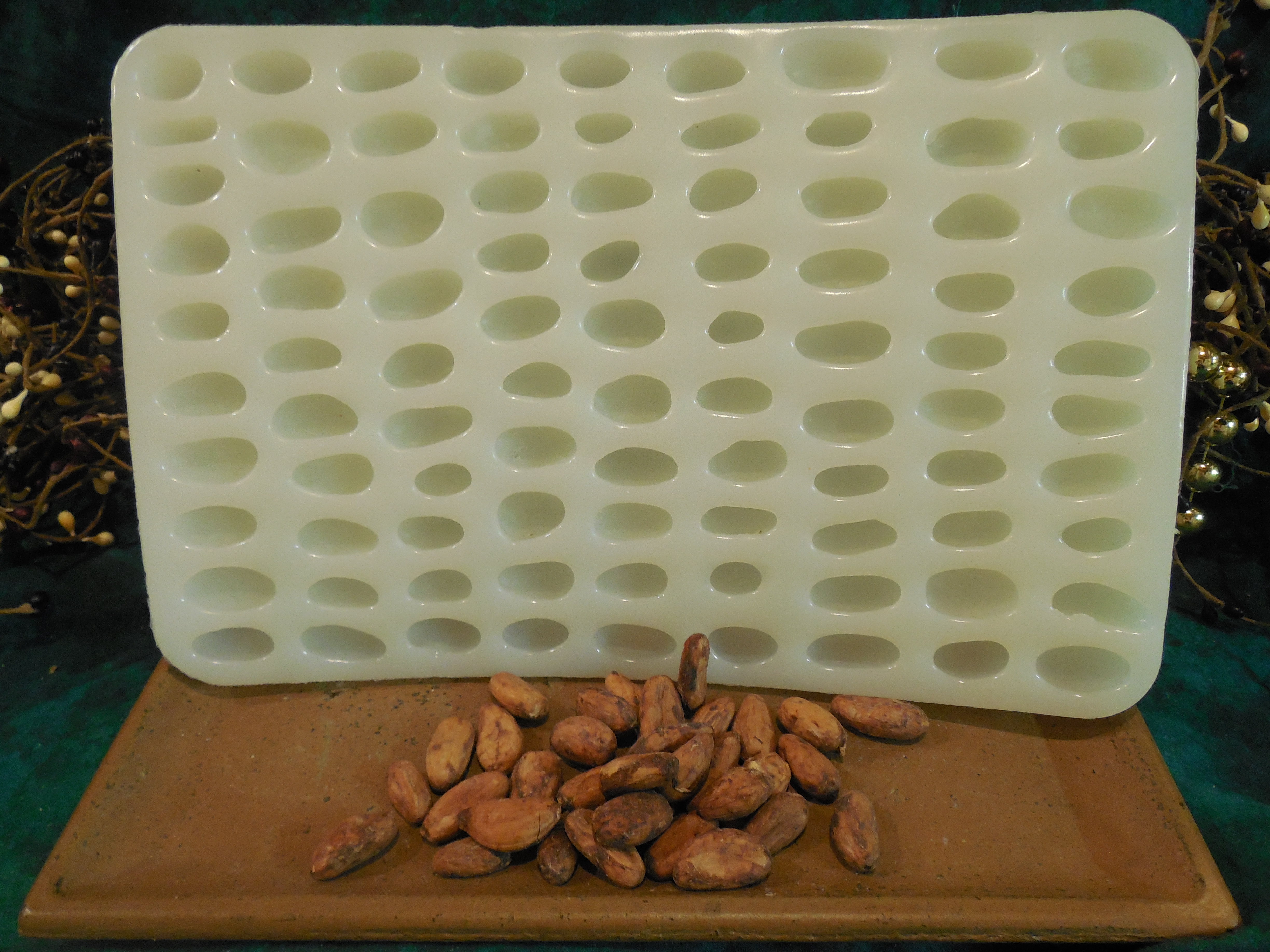Cocoa Beans 90 Cavity Embed Silicone Mold 6043 – Van Yulay