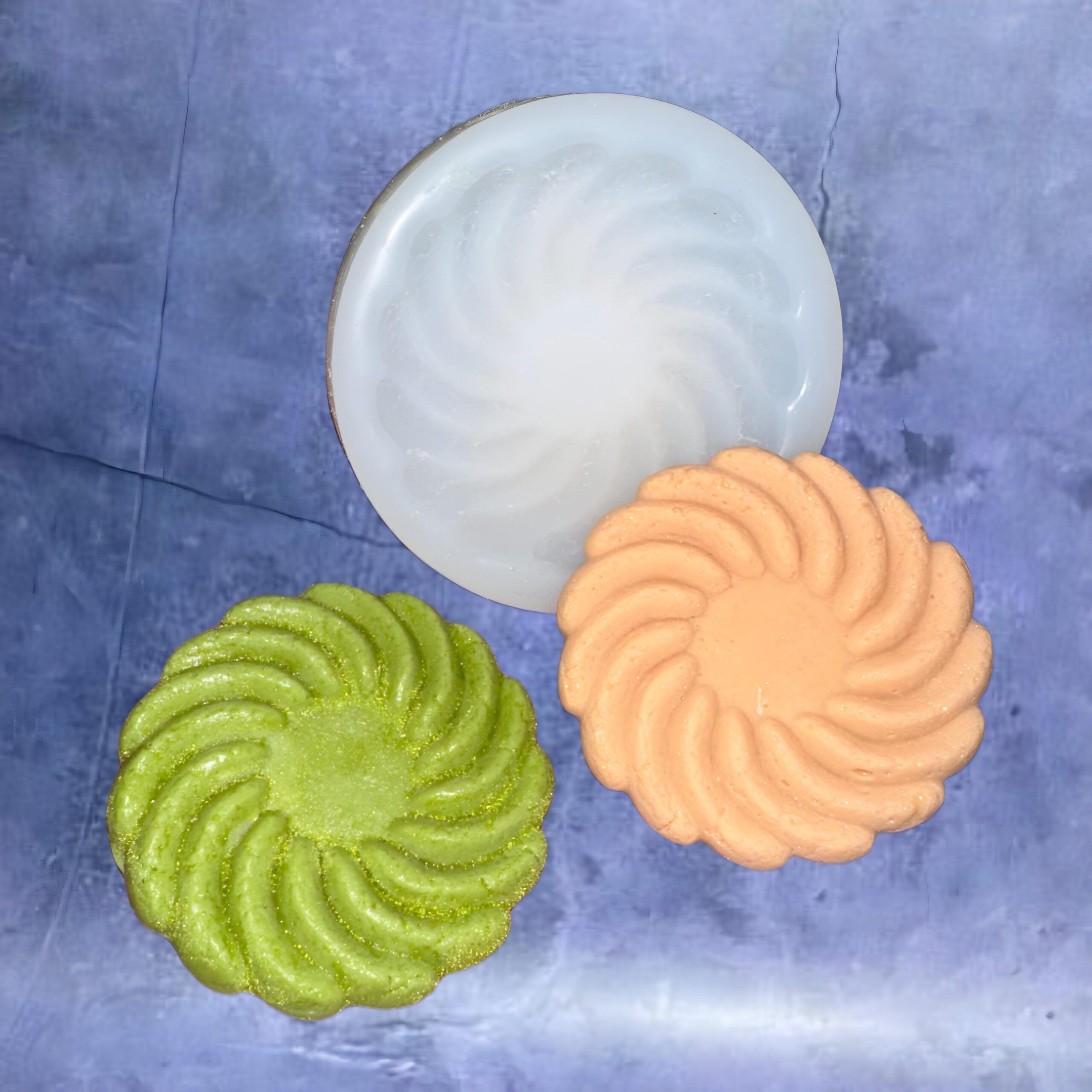 Swirl Cookie Small Soap 1 Cavity Silicone Mold 2127 - Van Yulay ...